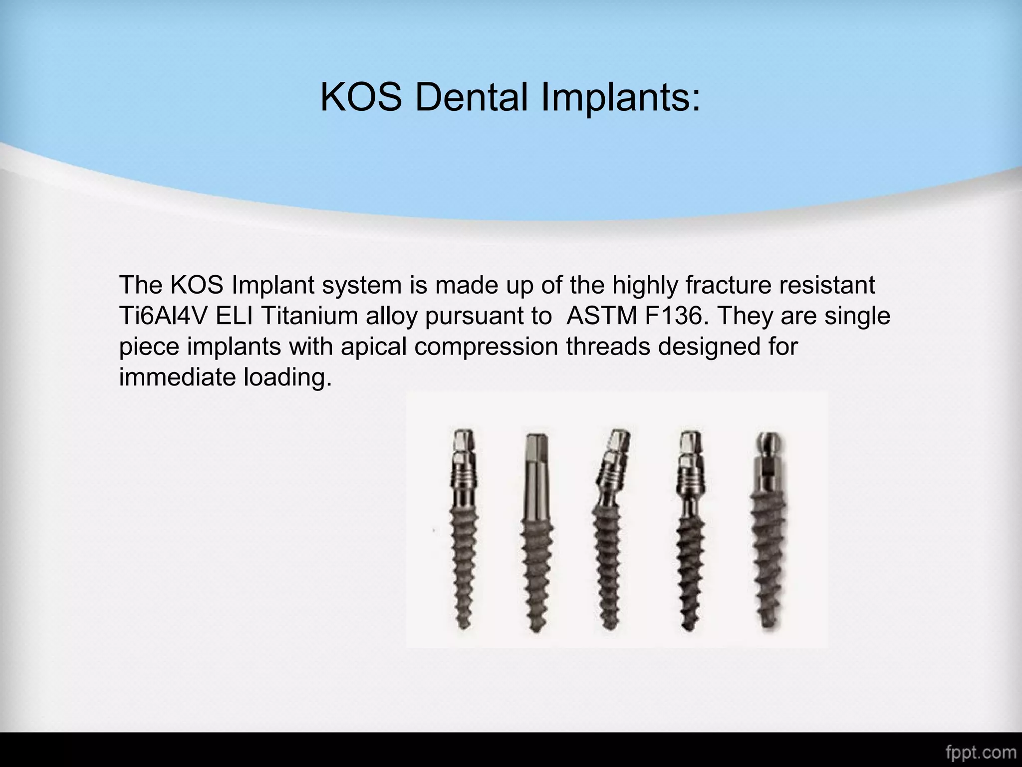 Single piece dental implants | PPT