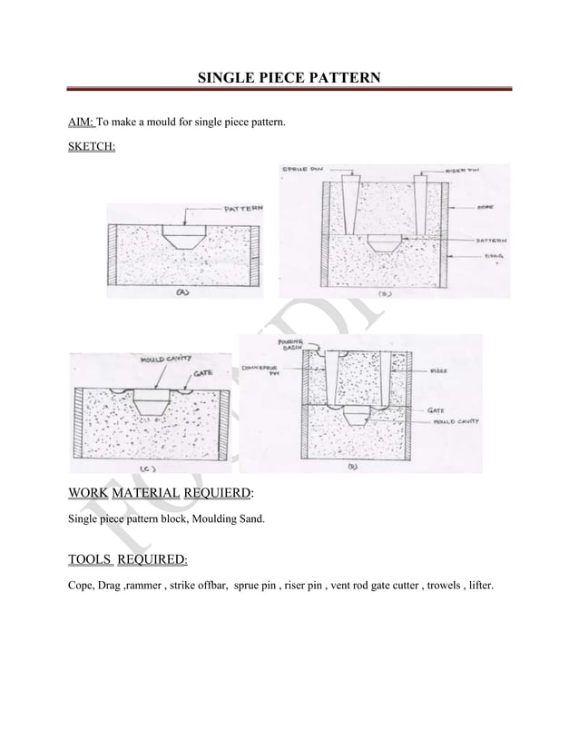 Single piece pattern | DOCX