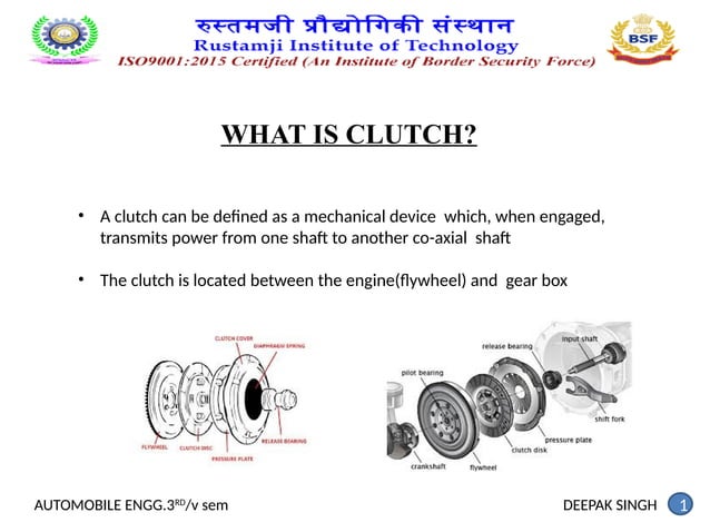 Single plate clutch-0902AU221008 automobile.pptx
