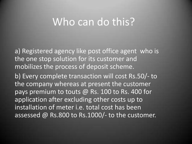 Single point connection project | PPTX