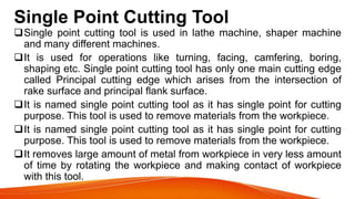 Single point cutting tool | PPTX | Woodworking | Arts and Crafts