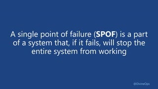 SPOF - Single "Person" of Failure | PPT