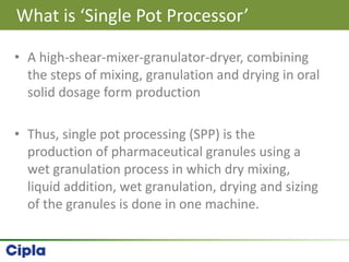 Single Pot Processor | PPTX