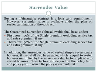 Single premium endowment | PPSX
