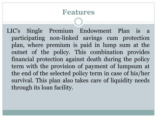 Single premium endowment | PPSX