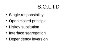 Single responsibility pattern | PPT