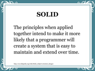 Single responsibility principle | PPT