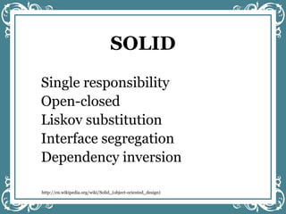 Single responsibility principle | PPT