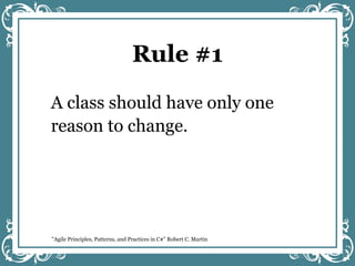 Single responsibility principle | PDF