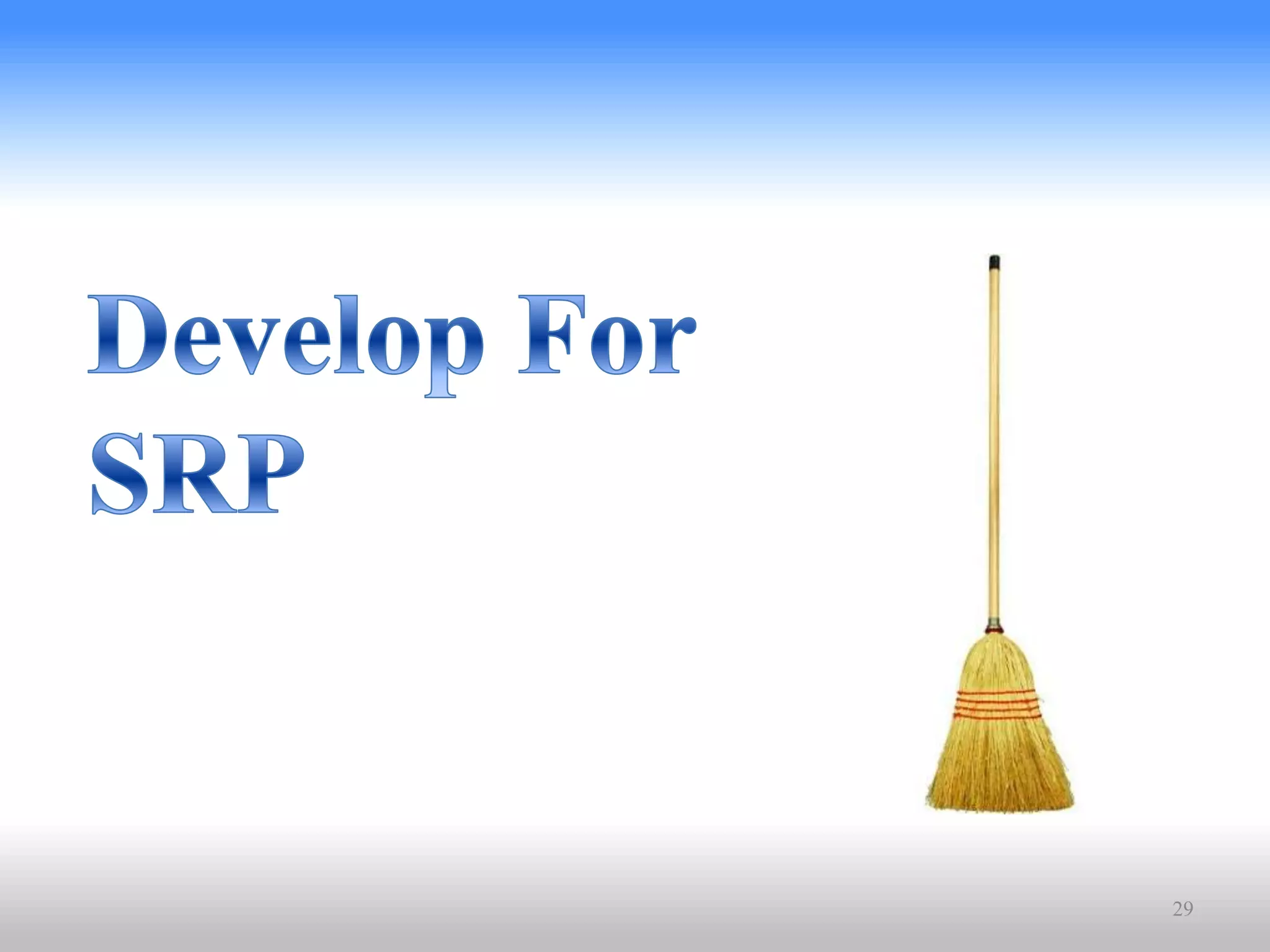Single Responsibility Principle | PPT