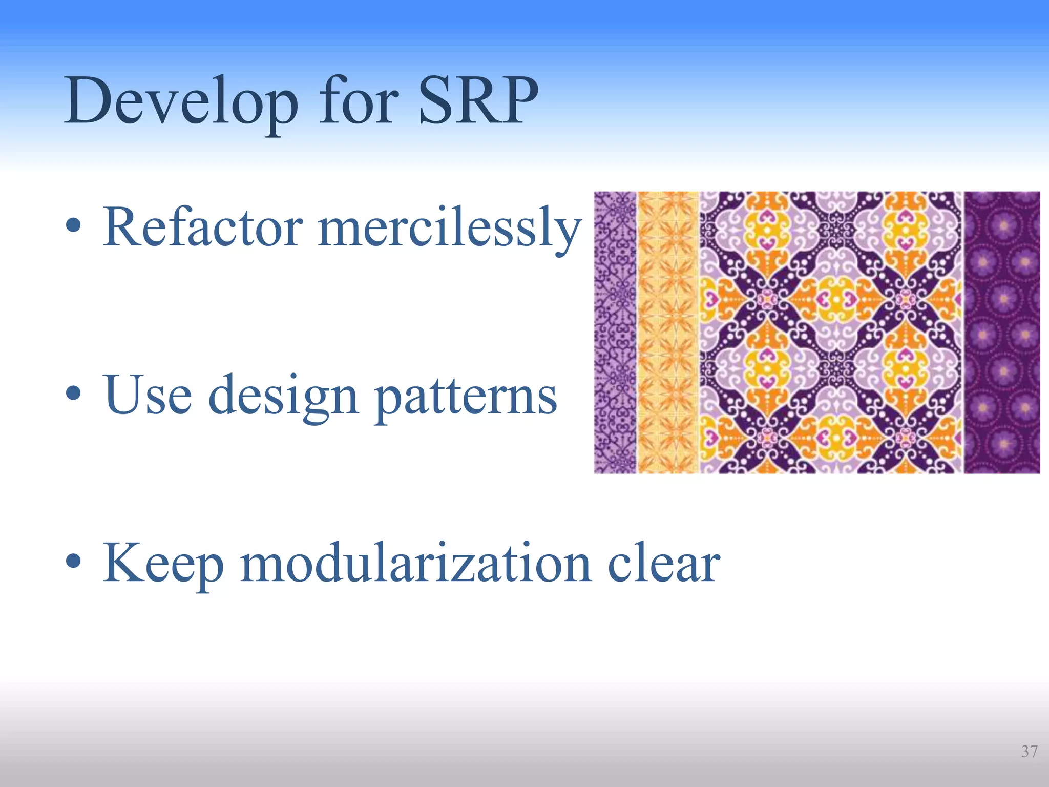Single Responsibility Principle | PPT