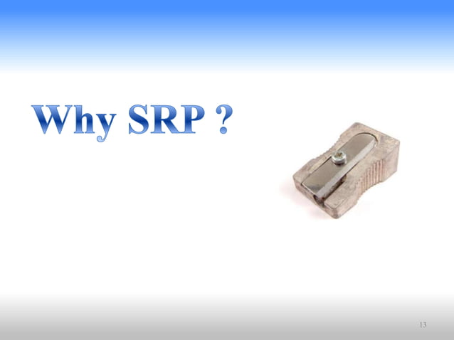 Single Responsibility Principle | PPT