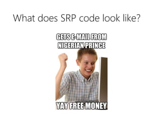 Single responsibility principle | PPTX | Programming Languages | Computing