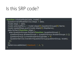 Single responsibility principle | PPTX | Programming Languages | Computing