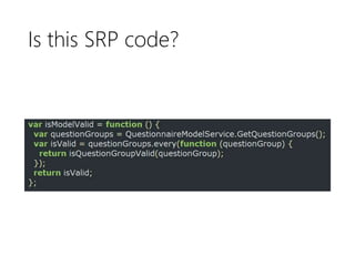 Single responsibility principle | PPTX | Programming Languages | Computing