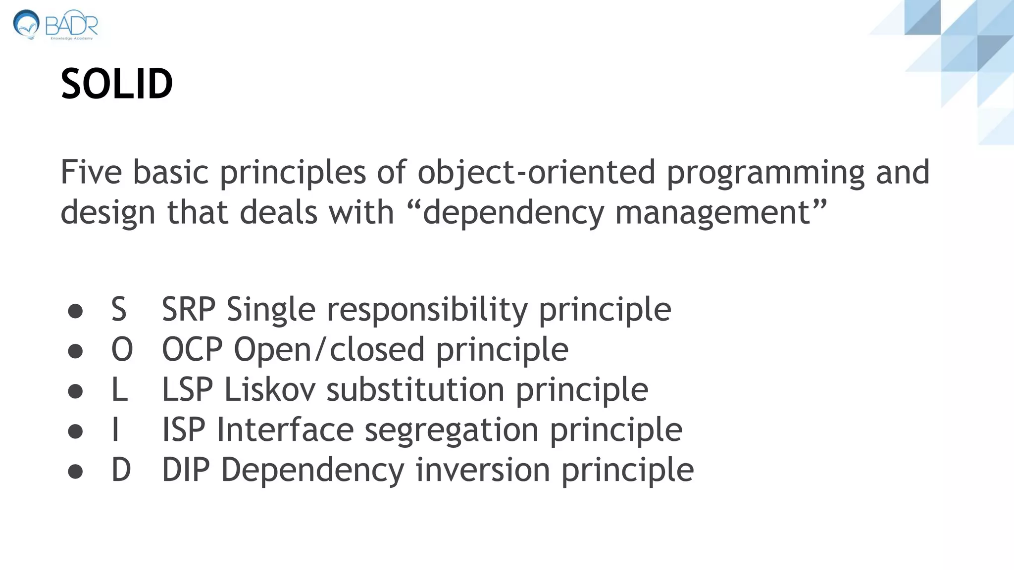 Single Responsibility Principle | PPT