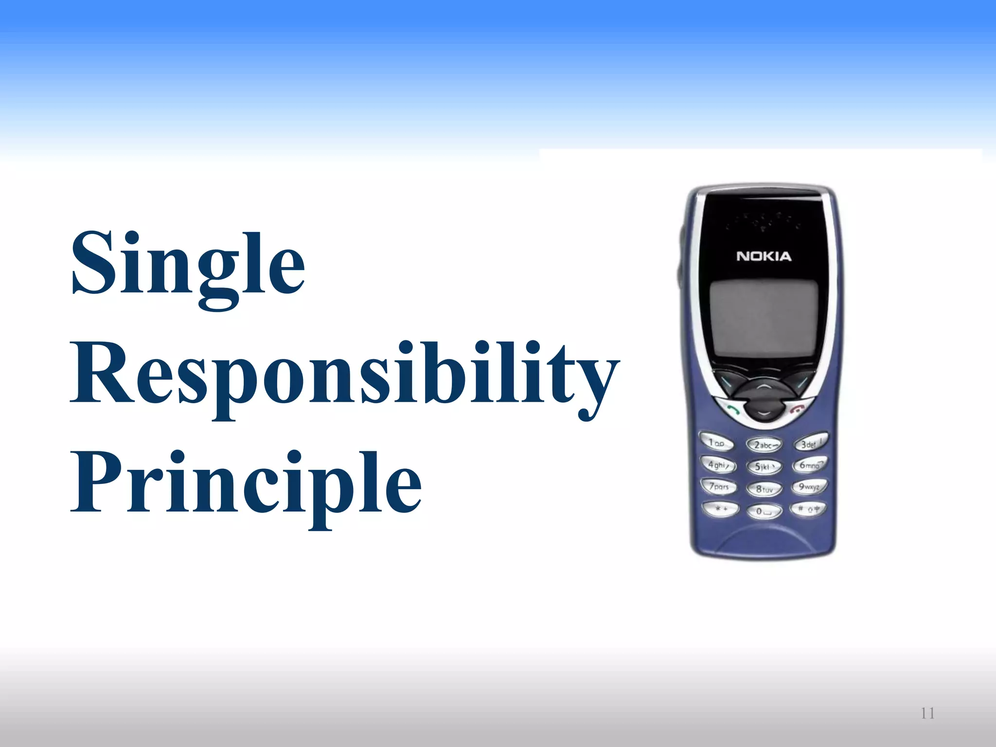 Single Responsibility Principle @ Clean Code Alliance Meetup | PPT