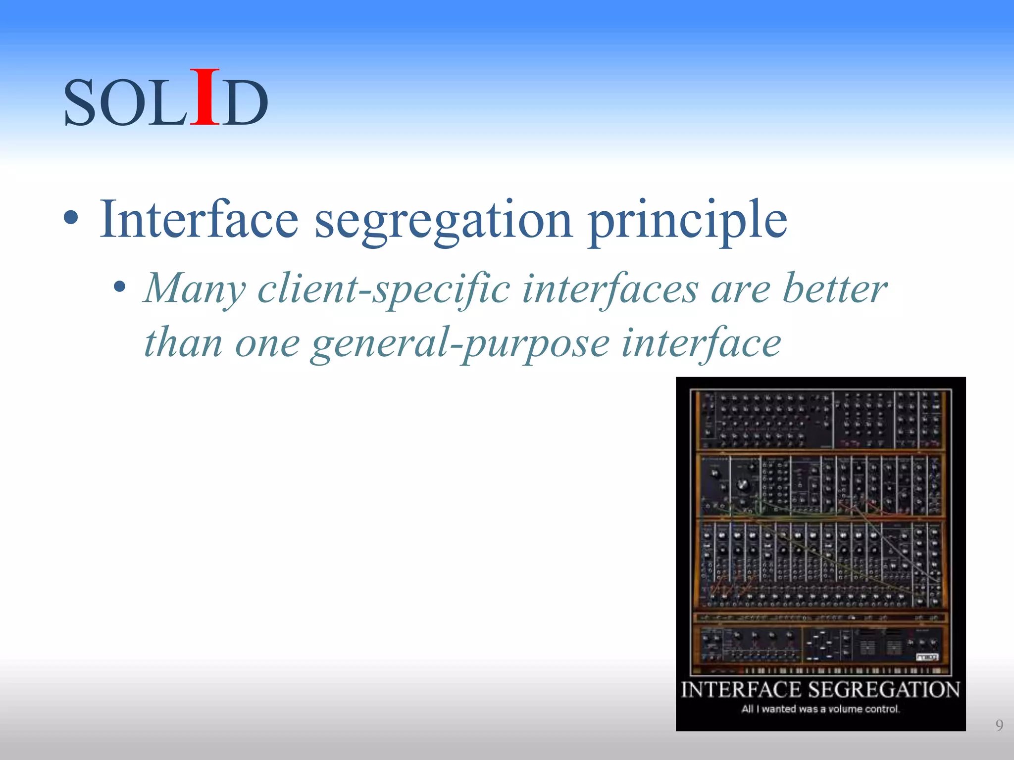 Single Responsibility Principle @ Clean Code Alliance Meetup | PPT