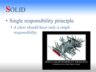 Single Responsibility Principle @ Clean Code Alliance Meetup | PPT