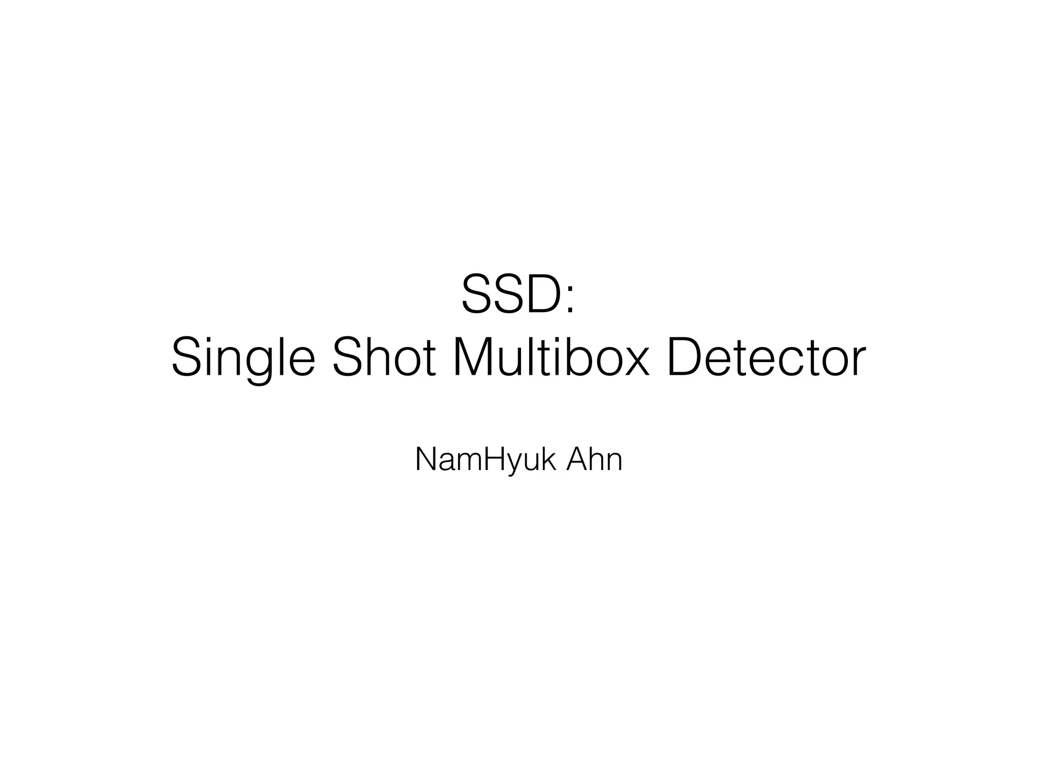 Single Shot Multibox Detector | PDF