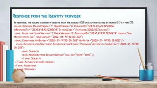 Single sign on using SAML | PDF