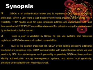 Single sign on assistant an authentication brokers | PPT
