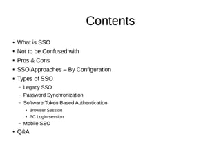 Single Sign On - The Basics | PDF | Internet | Computing