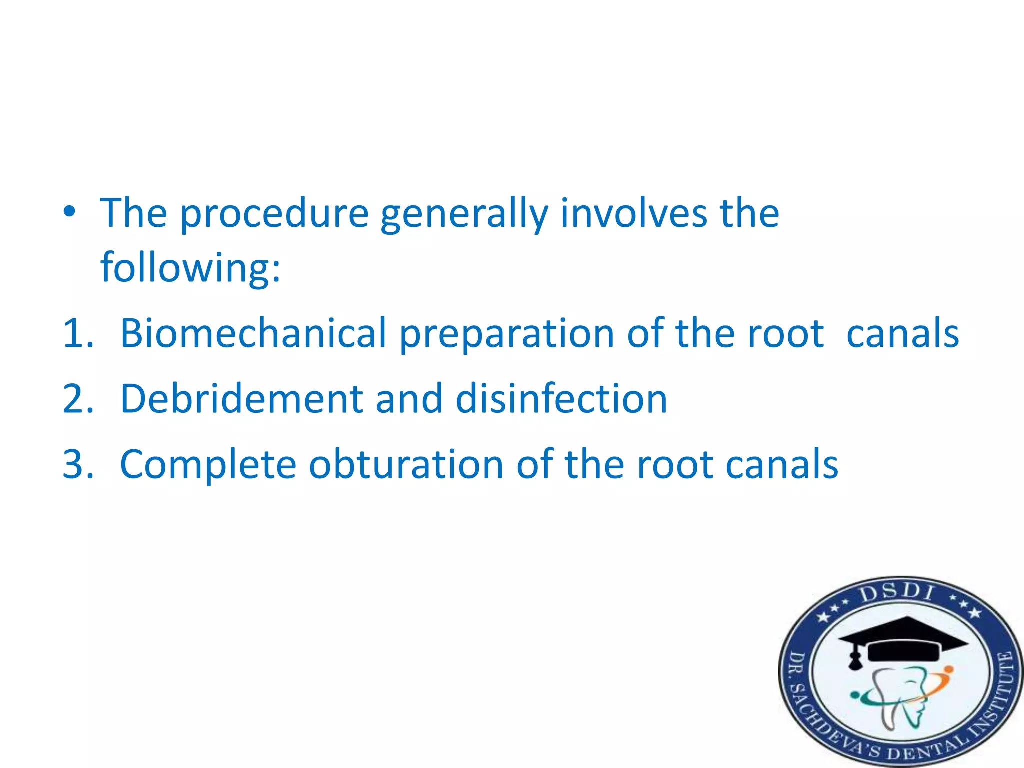 Single sitting root canal treatment. | PPTX