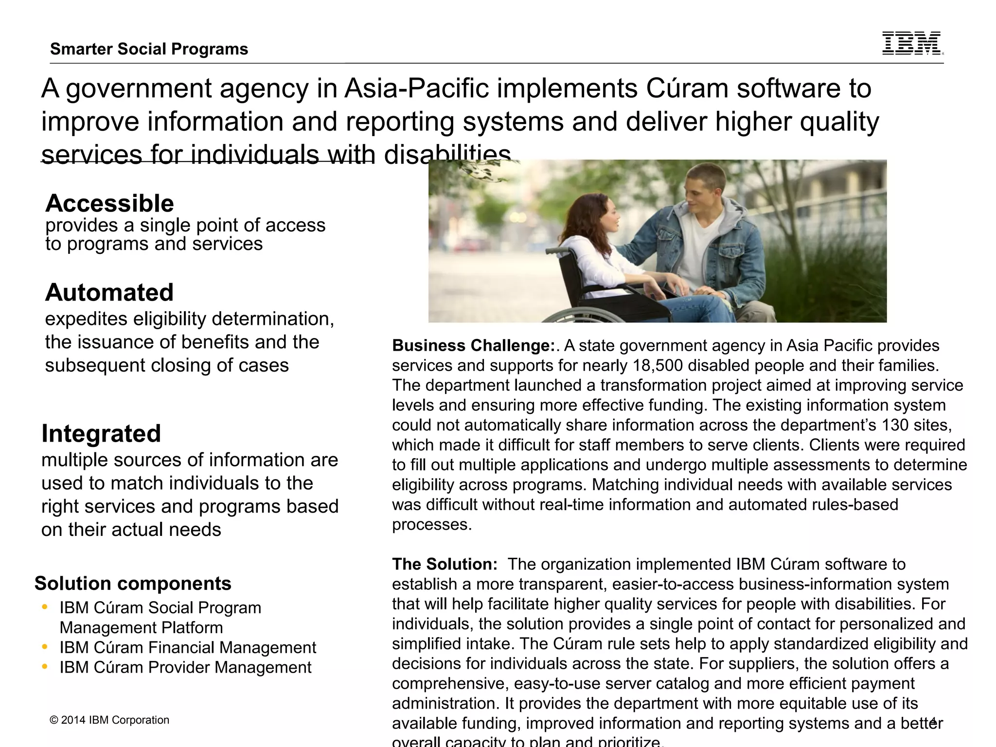 IBM Cúram Case Studies | ODP