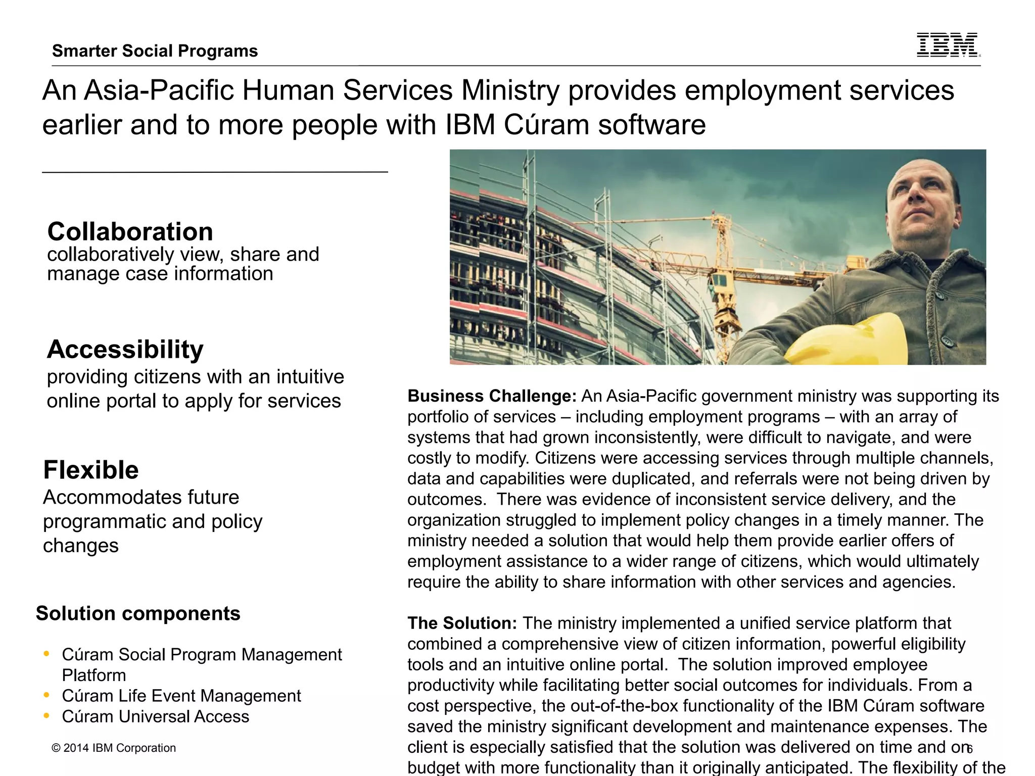 IBM Cúram Case Studies | ODP