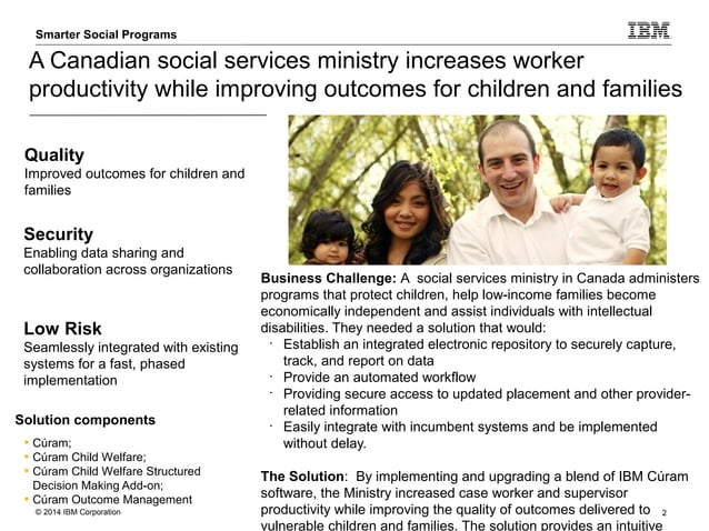 IBM Cúram Case Studies | ODP | Computer Software and Applications ...