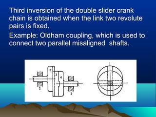 Single slider crank mechanism and its inversion.ppt