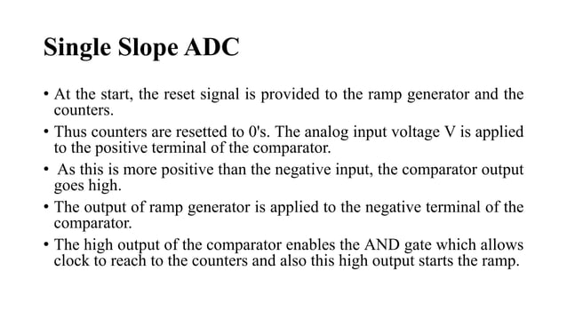 Single Slope ADC.pptx | Digital Audio | Computer Software and Applications