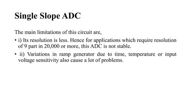 Single Slope ADC.pptx | Digital Audio | Computer Software and Applications