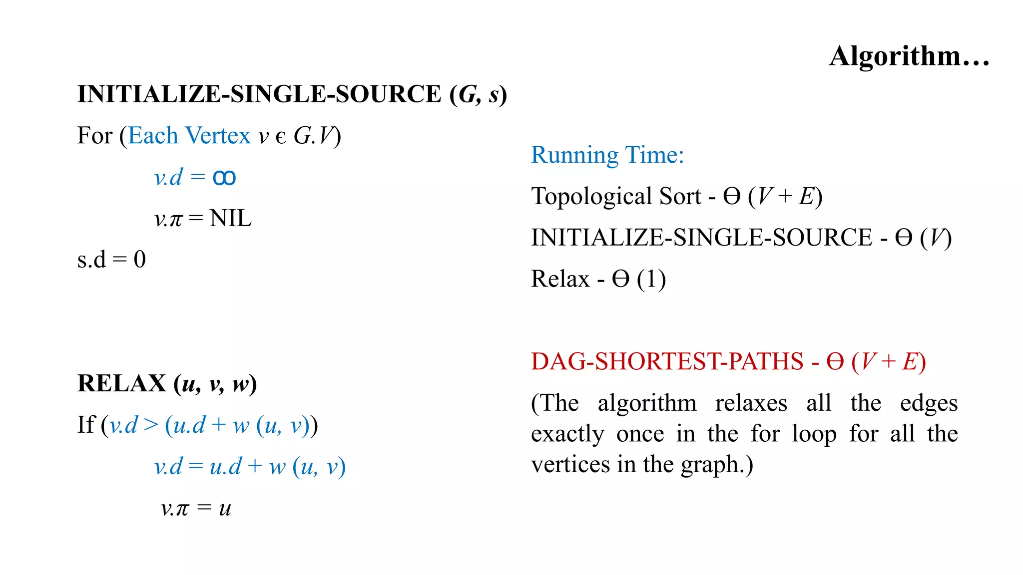 Single source shortes path in dag | PDF