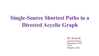 Single source shortes path in dag | PDF