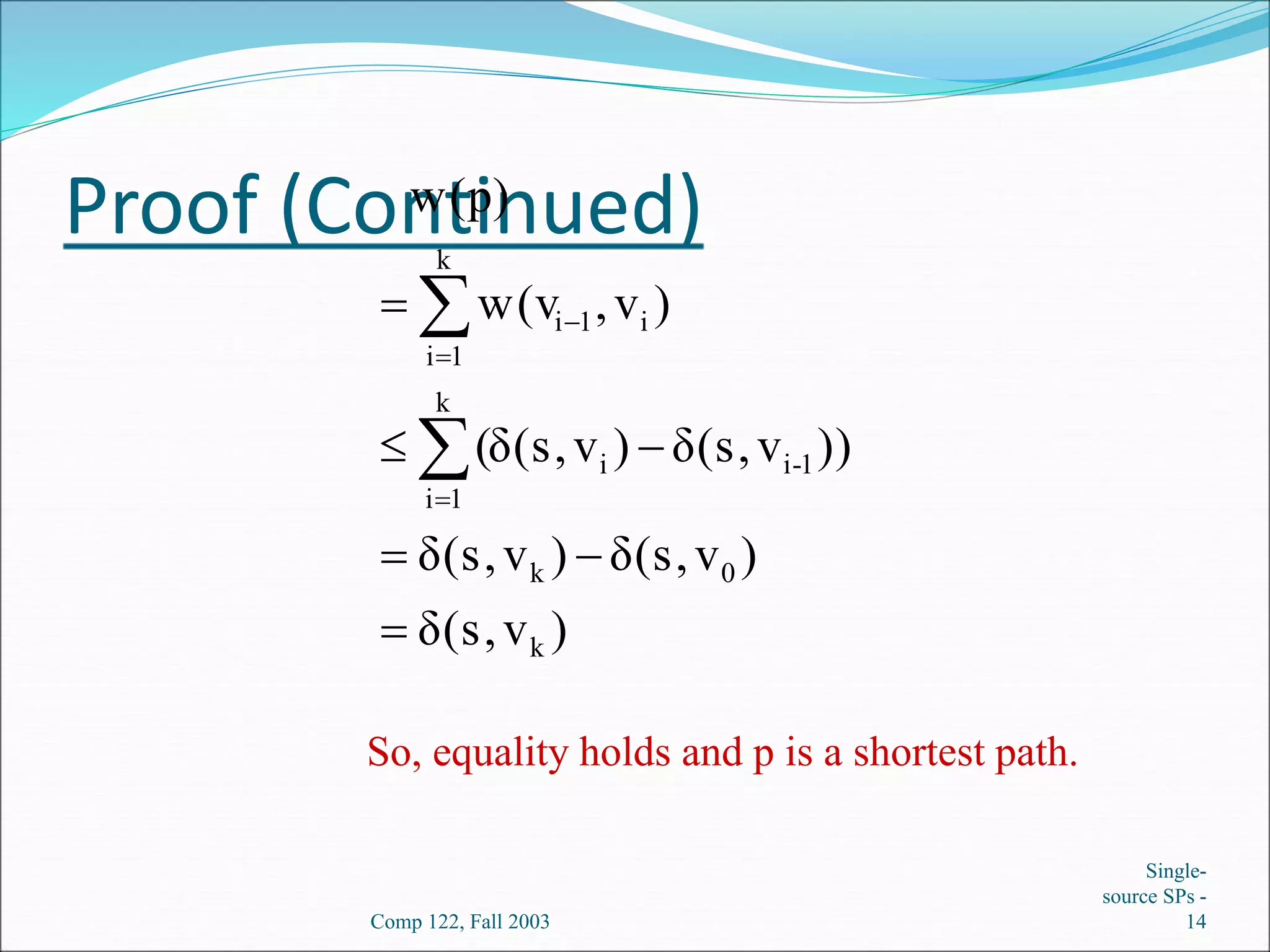 SINGLE SOURCE SHORTEST PATH.ppt