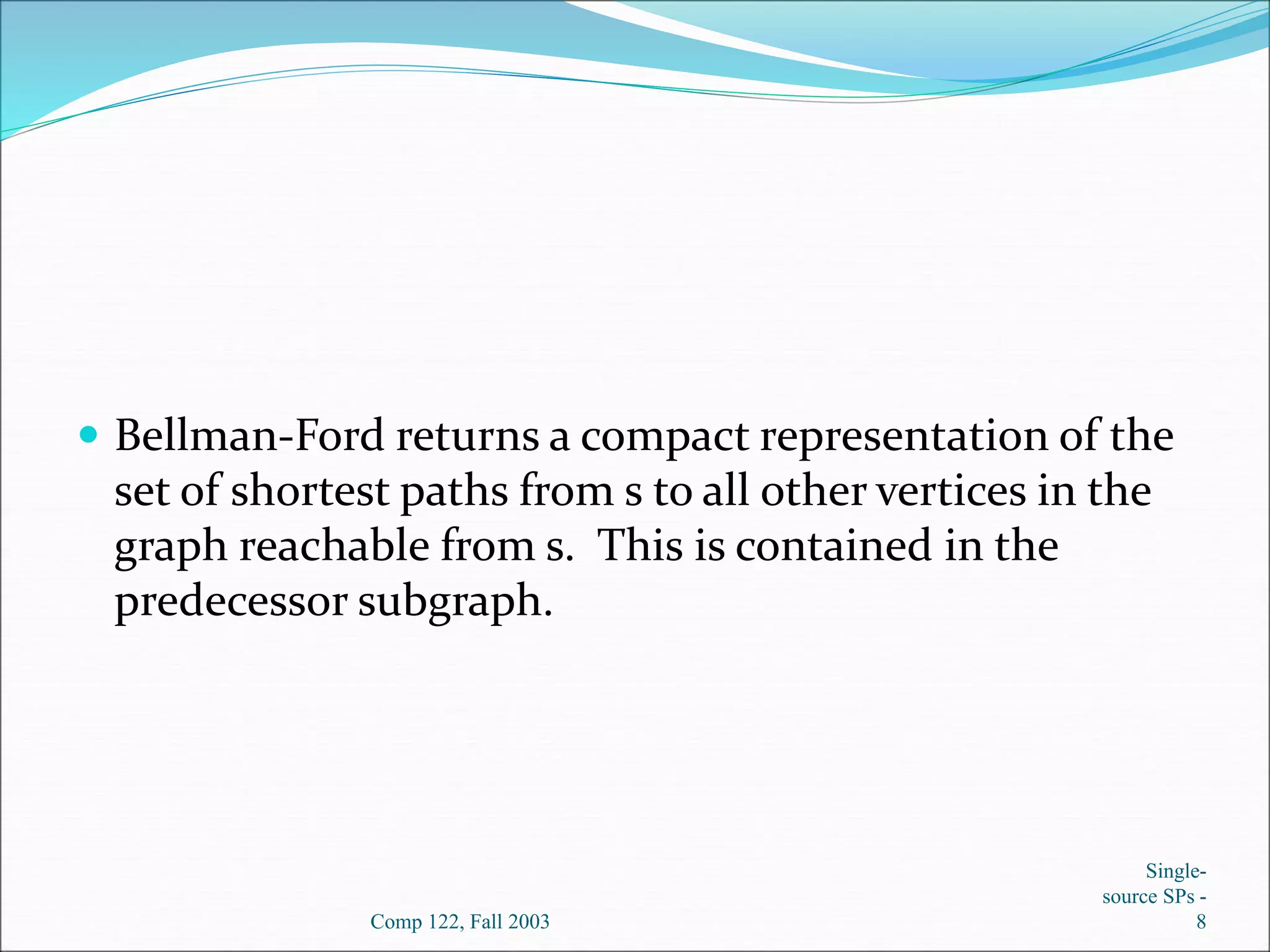 SINGLE SOURCE SHORTEST PATH.ppt