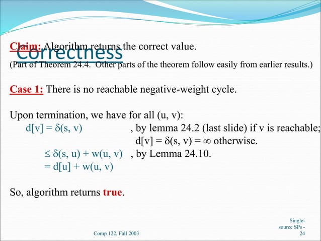 SINGLE SOURCE SHORTEST PATH.ppt | Science