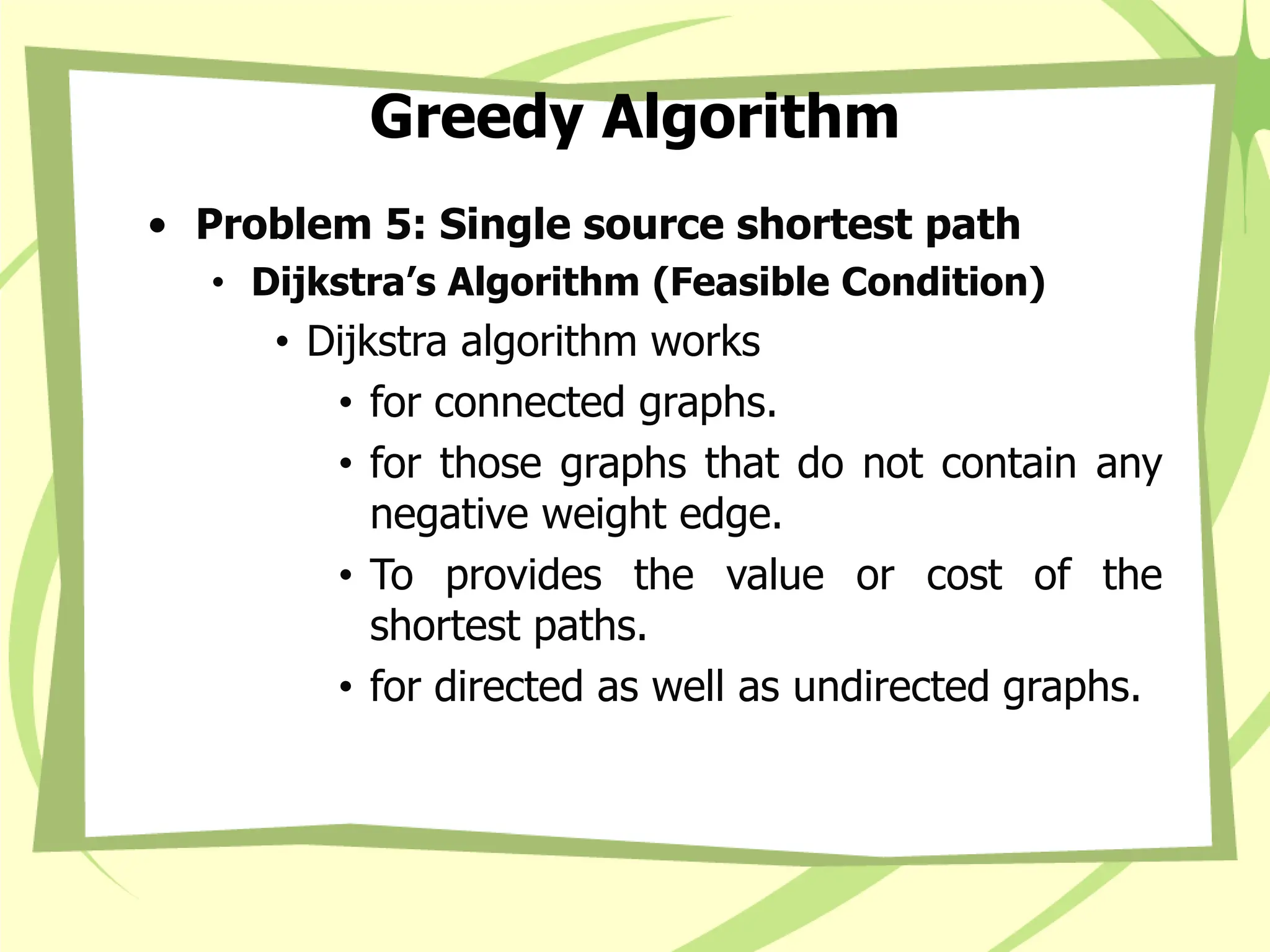 Single Source Shortest Path Algorithm With Example Pptx Programming