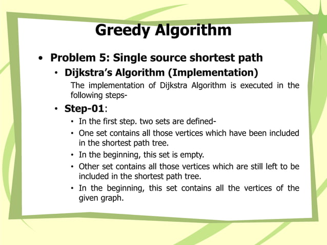 Single source Shortest path algorithm with example | PPTX | Programming ...