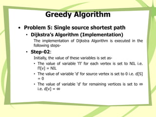 Single source Shortest path algorithm with example | PPTX