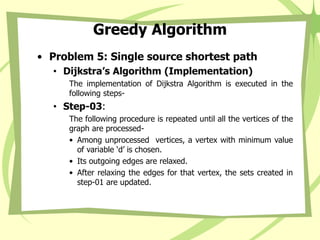 Single source Shortest path algorithm with example | PPTX
