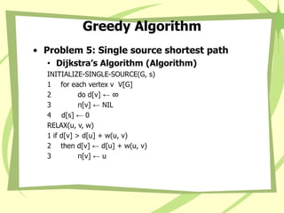 Single source Shortest path algorithm with example | PPTX