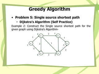 Single source Shortest path algorithm with example | PPTX