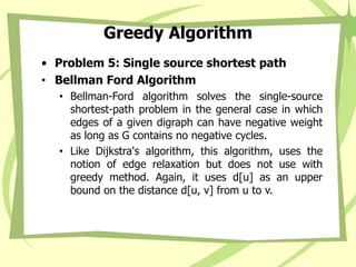 Single source Shortest path algorithm with example | PPTX