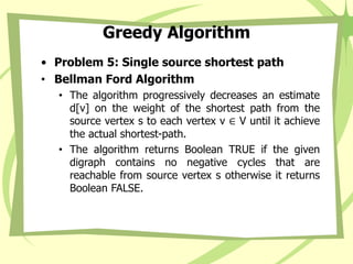 Single source Shortest path algorithm with example | PPTX