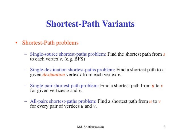SINGLE-SOURCE SHORTEST PATHS