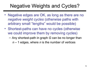 Single source stortest path bellman ford and dijkstra | PPT