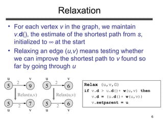Single source stortest path bellman ford and dijkstra | PPT